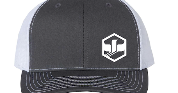 Richardson Adjustable Snapback Cap Charcoal/White